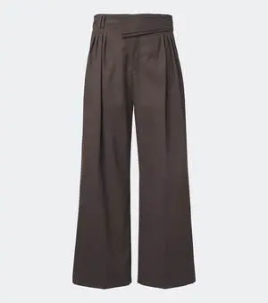 KIKO KOSTADINOV Dieze Cotton Wide-leg Pants - Brown