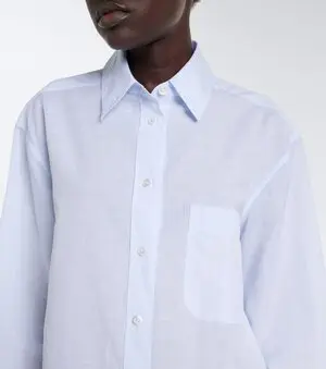 THE ROW Gavina Cotton Chambray Shirt