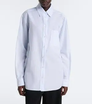 THE ROW Gavina Cotton Chambray Shirt