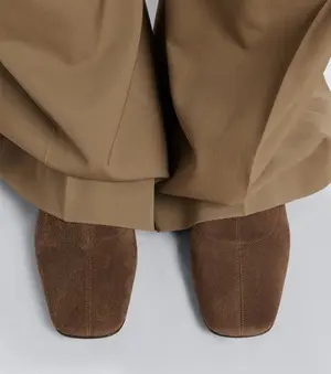 THE ROW Cindy Suede Ankle Boots