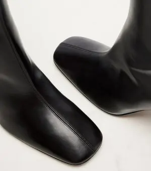 THE ROW Cindy Leather Ankle Boots