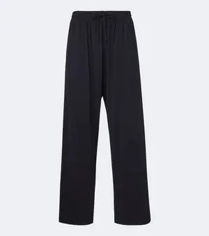 Gucci Jersey Wide-leg Pants - Black