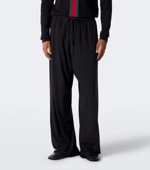 Gucci Jersey Wide-leg Pants