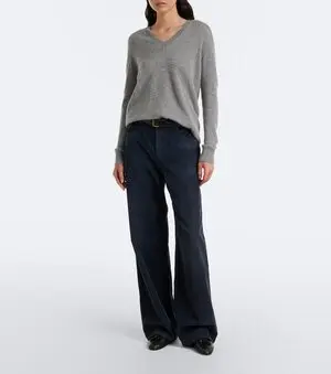 THE ROW Eglitta Cotton Corduroy Wide-leg Pants - Blue