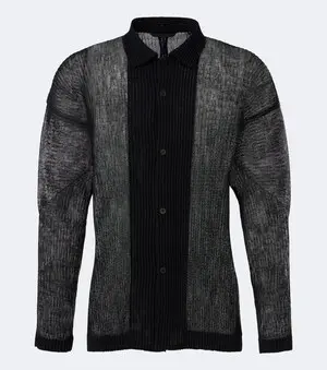 Issey Miyake Rustic Mesh Pleated Shirt