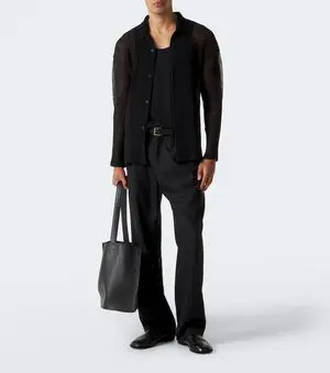 Issey Miyake Rustic Mesh Pleated Shirt