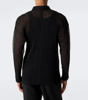 Issey Miyake Rustic Mesh Pleated Shirt