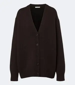 THE ROW Pranavi Cashmere Cardigan - Brown