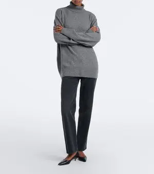 THE ROW Stepny Wool-blend Turtleneck Sweater
