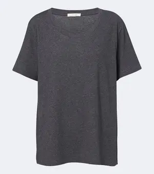 THE ROW Dera Cotton Jersey T-shirt - Grey