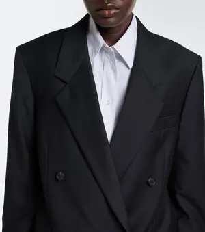 THE ROW Isani Double-breasted Virgin Wool Blazer