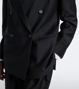 THE ROW Isani Double-breasted Virgin Wool Blazer