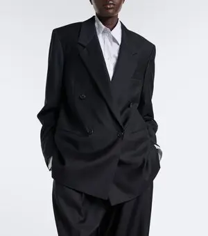 THE ROW Isani Double-breasted Virgin Wool Blazer