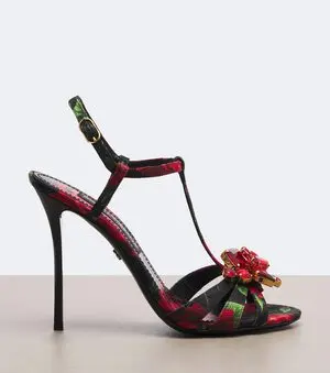 Dolce & Gabbana Embellished Floral Sandals