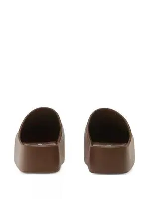 Melissa Free Clog Platform Mules - Brown