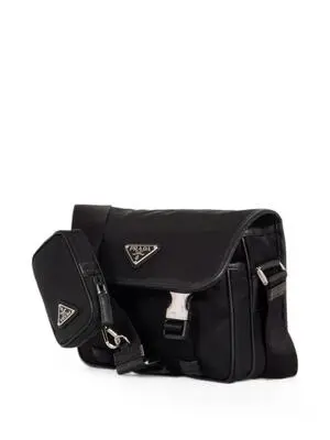 Prada Re-nylon And Saffiano Leather Shoulder Bag