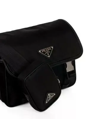 Prada Re-nylon And Saffiano Leather Shoulder Bag