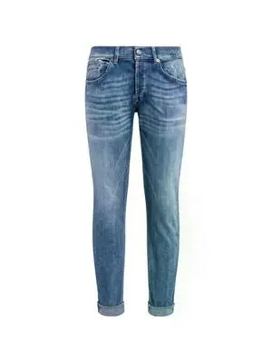 DONDUP George Faded-effect Whiskered Jeans - Blue