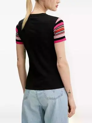 Desigual Minnie Mouse™ Striped-sleeve T-shirt