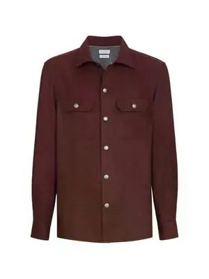 Brunello Cucinelli Flannel Chest-pockets Shirt Jacket