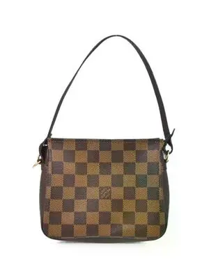 LOUIS VUITTON 2002 Damier Ebène Trousse Shoulder Bag - Brown