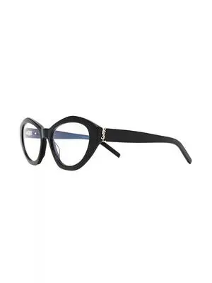 Saint Laurent Oval-frame Glasses - Black