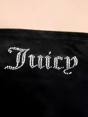 Juicy Couture Rhinestone Embellished Velvet Mini Dress