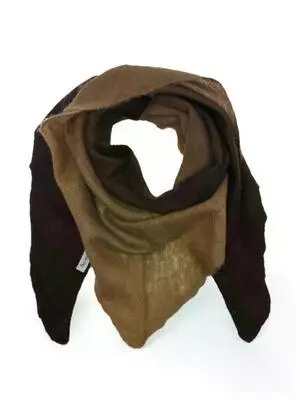 MIRROR IN THE SKY Bandana Dégradé-effect Scarf - Brown