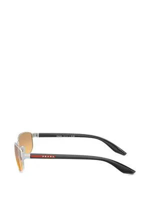 Prada Logo-plaque Rectangle-frame Sunglasses