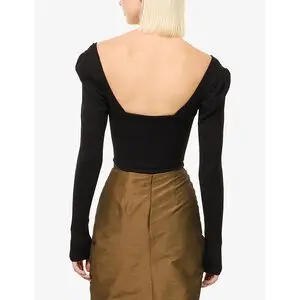 VIVIENNE WESTWOOD Bea Corset Cotton-and-cashmere Cardigan