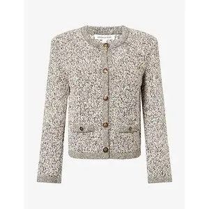 Veronica Beard Rexton Structured Cotton-blend Cardigan