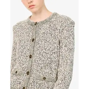 Veronica Beard Rexton Structured Cotton-blend Cardigan