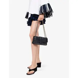 Jacquemus The Bambino Chaîne Leather Shoulder Bag - Black