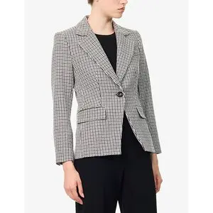 Veronica Beard Healy Checked Stretch-twill Blazer