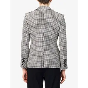 Veronica Beard Healy Checked Stretch-twill Blazer