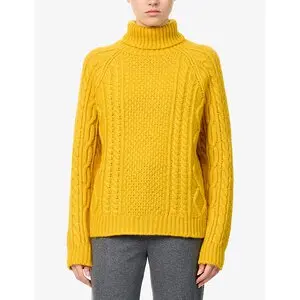 Max Mara Aran-knit Relaxed-fit Wool-blend Jumper