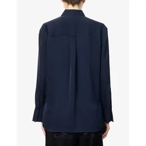 Veronica Beard Lloyd Relaxed-fit Satin Shirt