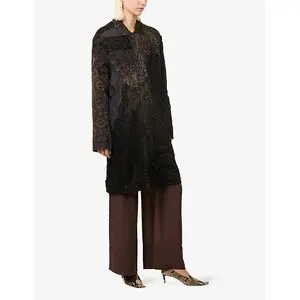 By Walid Embroidered Duster Woven Coat