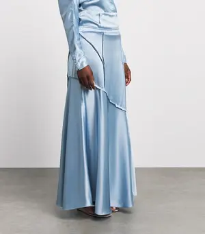 GANNI Satin Maxi Skirt