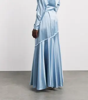 GANNI Satin Maxi Skirt
