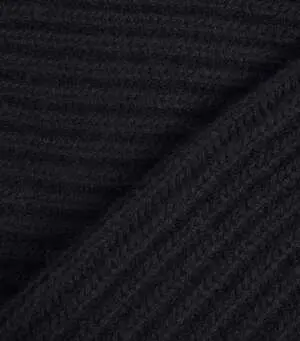Johnstons Of Elgin Cashmere Ribbed Beanie - Black