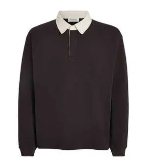 FRAME Contrast-collar Rugby Polo Shirt