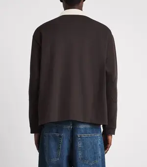 FRAME Contrast-collar Rugby Polo Shirt