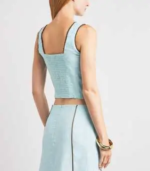 Lug Von Siga Linen Amelia Top With Embroidered Detail