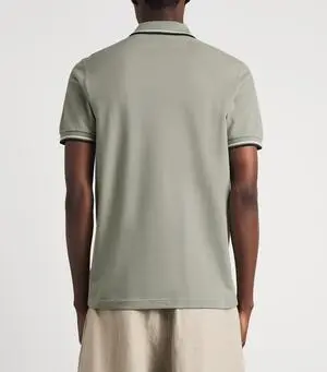 Fred Perry Cotton Twin Tipped Polo Shirt - Green
