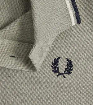 Fred Perry Cotton Twin Tipped Polo Shirt - Green