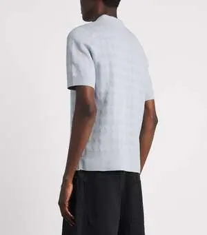Fred Perry Cotton Pointelle Polo Shirt
