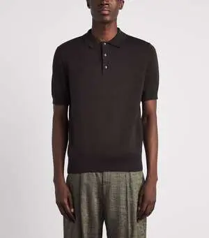 Fred Perry Cotton Knitted Polo Shirt