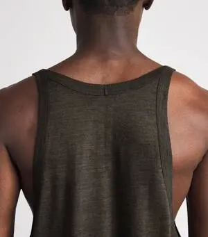 Rick Owens Wool-silk Pony Tank Top
