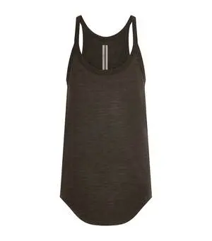 Rick Owens Wool-silk Pony Tank Top - Brown